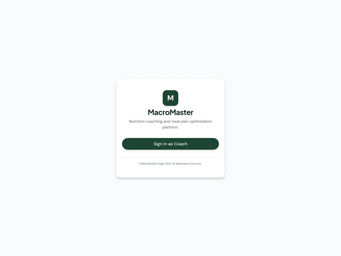 MacroMaster Meal Planner