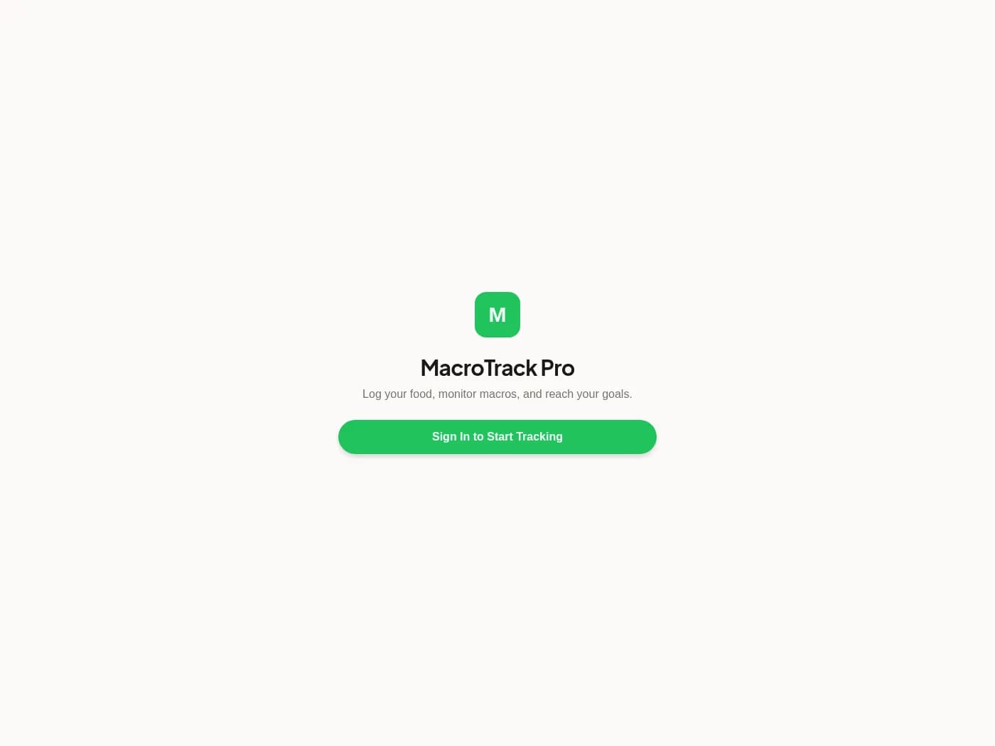 MacroTrack Pro