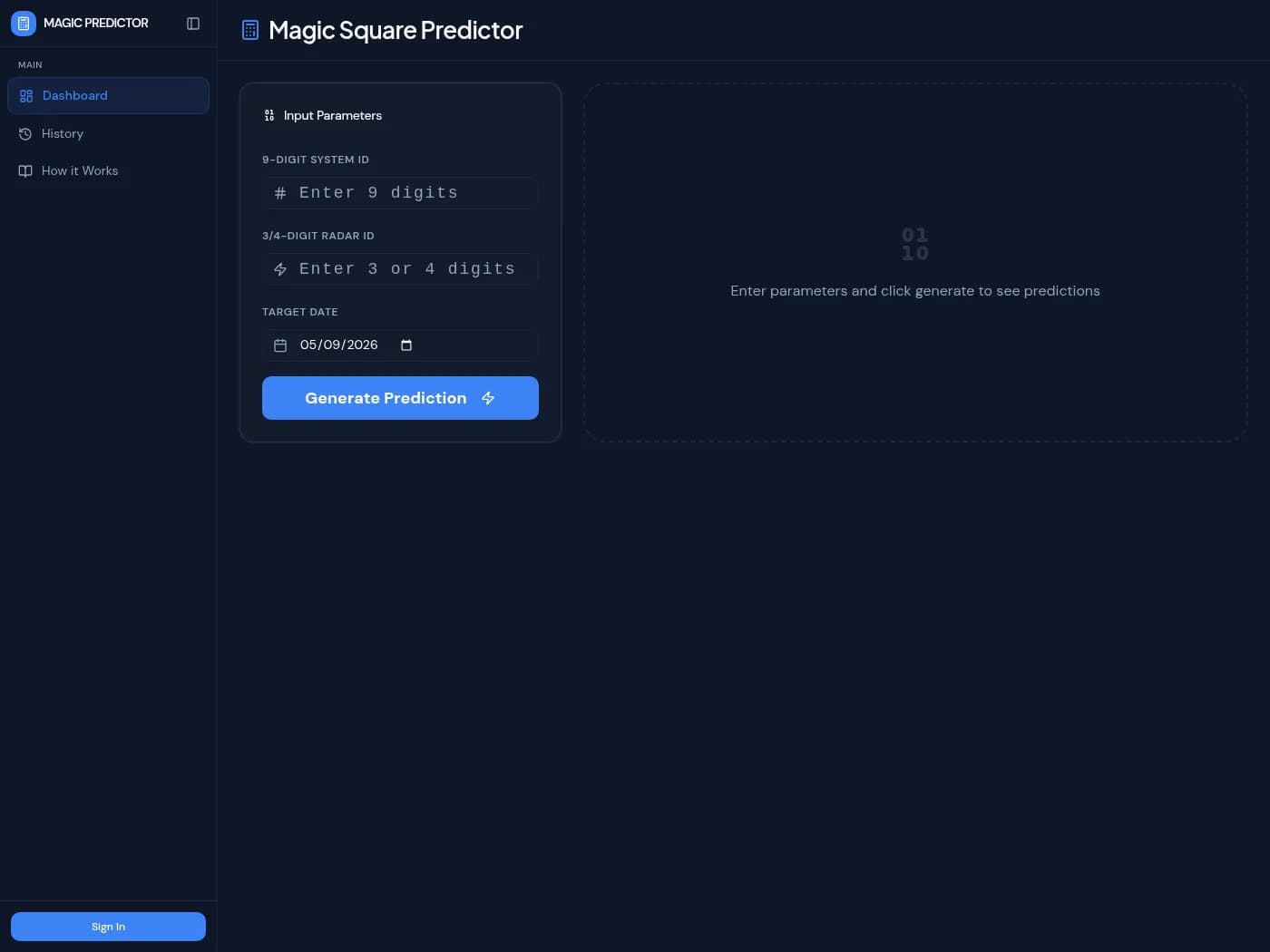 Magic Square Predictor