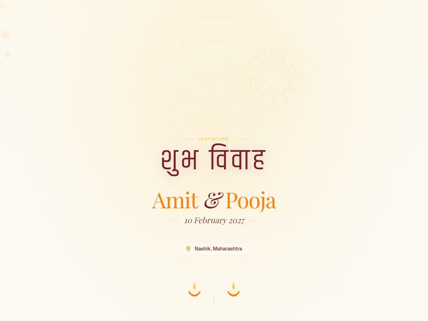 Maharashtrian 3D Wedding Invite