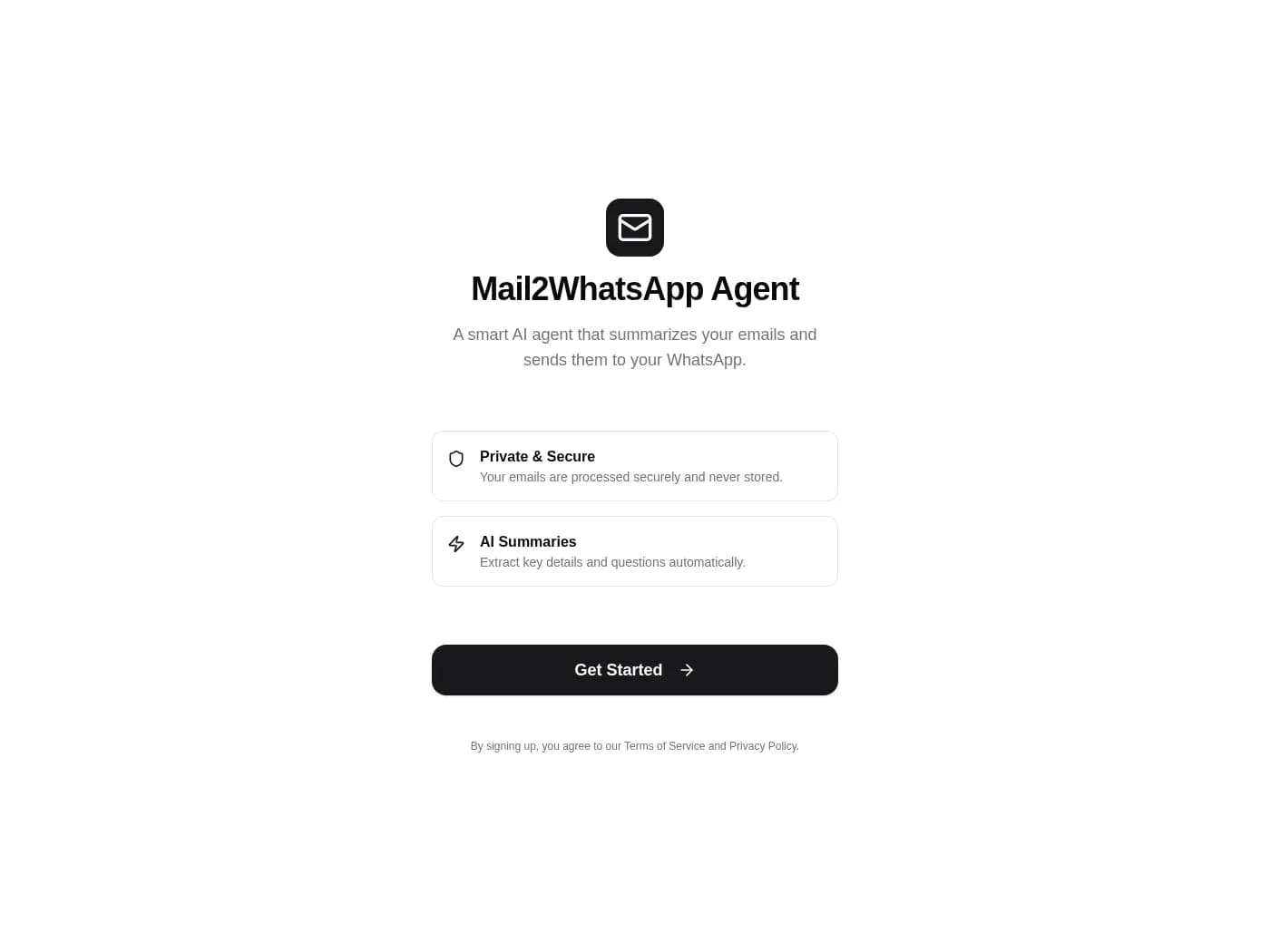 Mail2WhatsApp AI Agent
