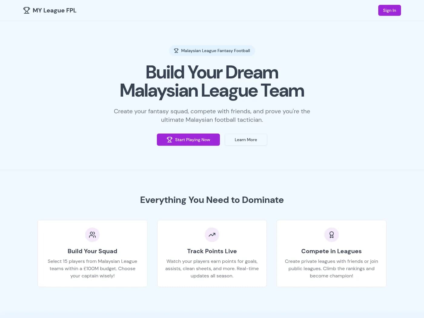 MY League FPL Hub