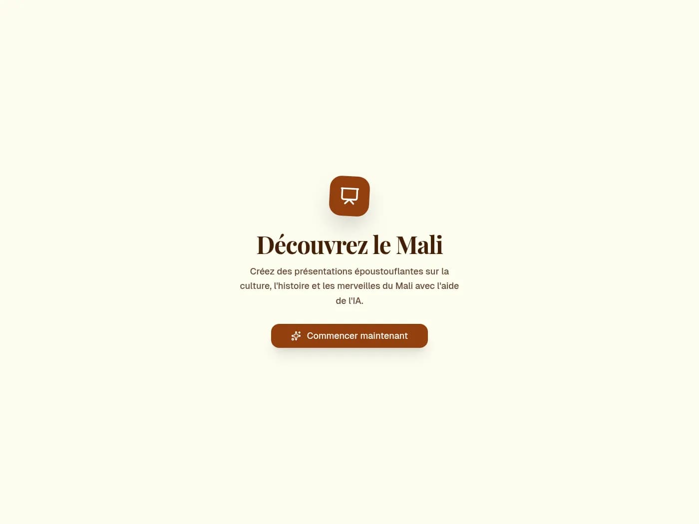 Discover Mali Slides