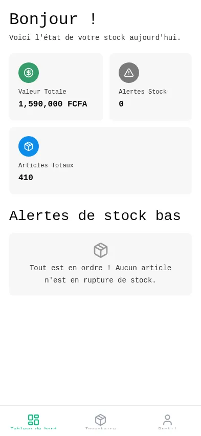 Mali Stock Manager