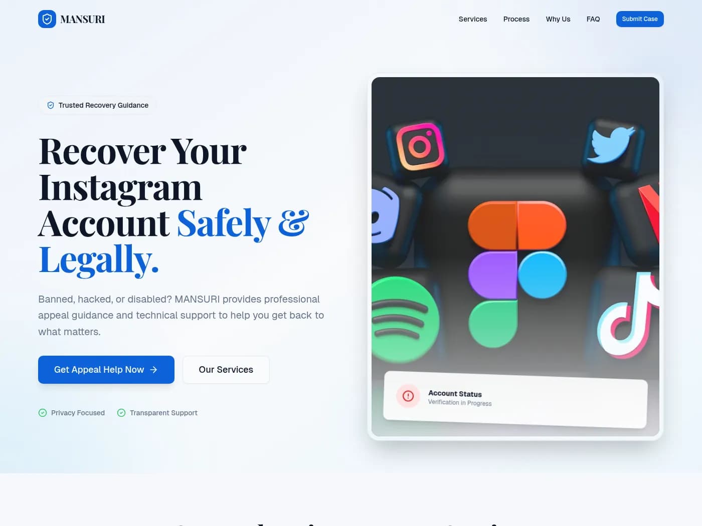 MANSURI Insta Recovery Hub