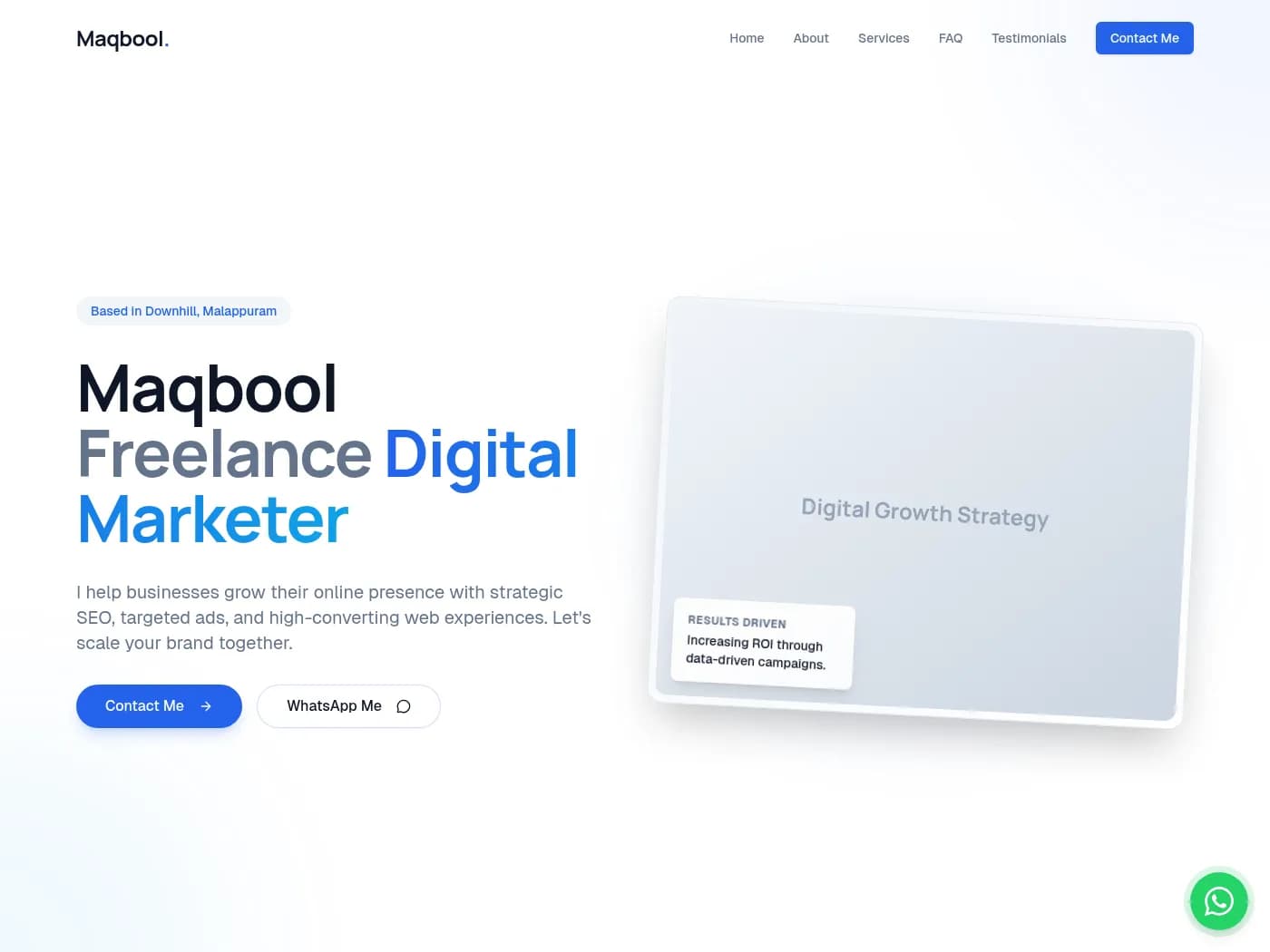 Maqbool Digital Marketing Site