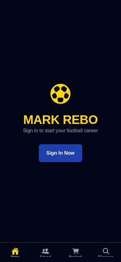 MARK REBO Football Game