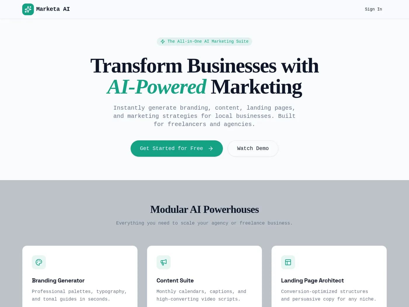 Marketa AI Suite