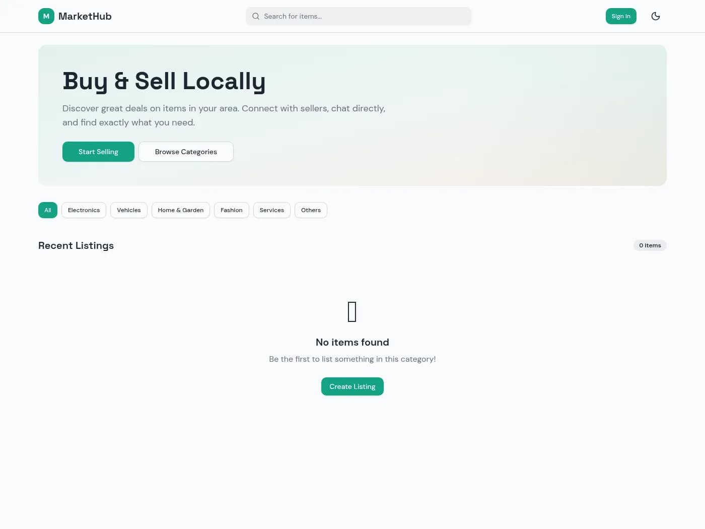 MarketHub Exchange