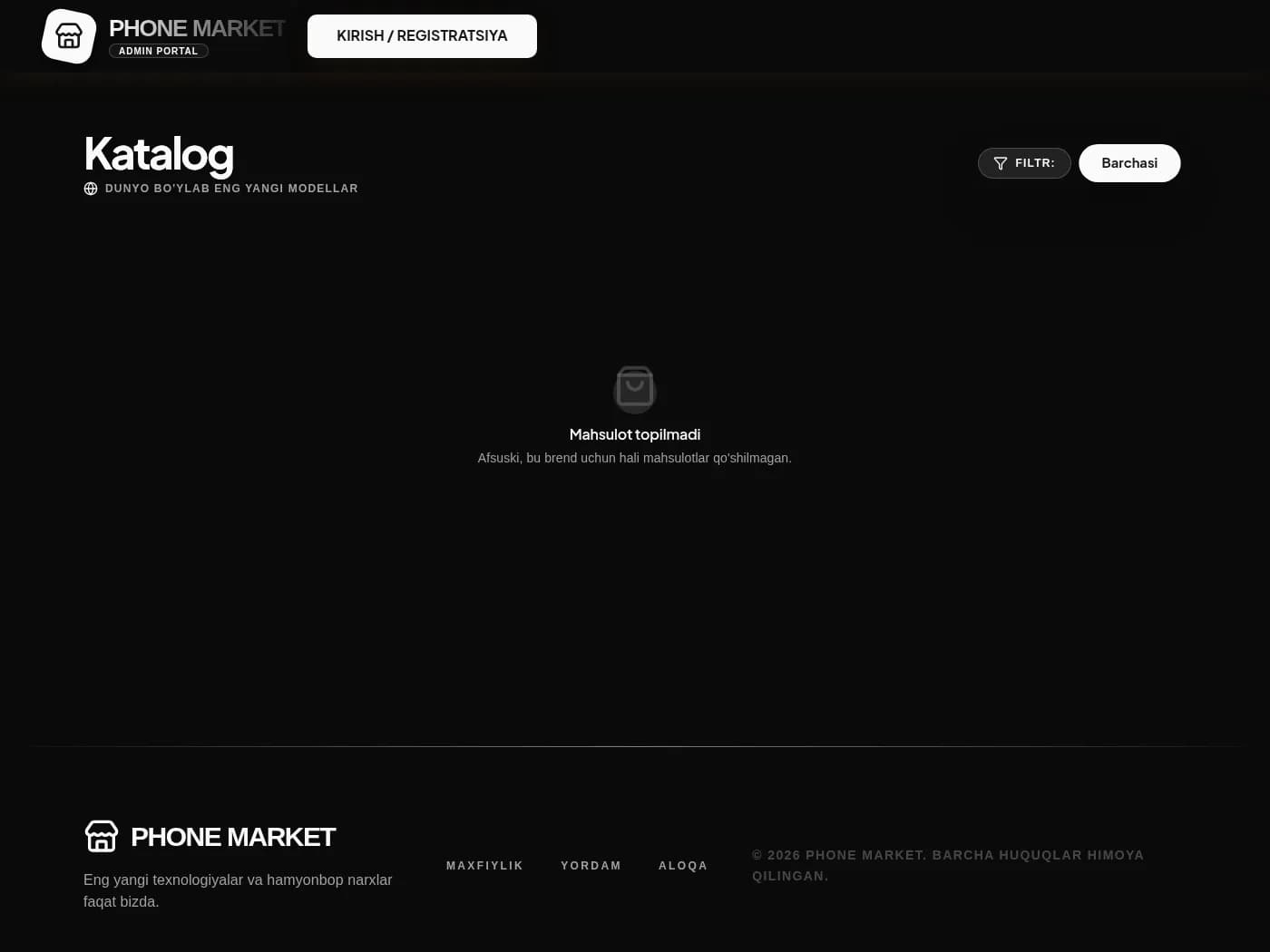 Marketplace Admin Portal
