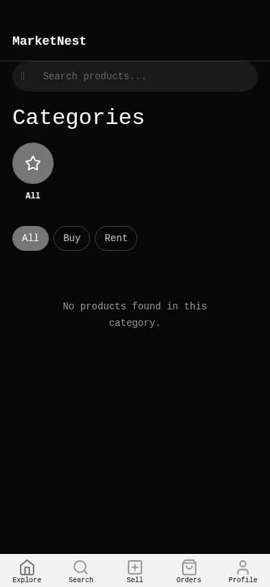MarketNest Mobile App