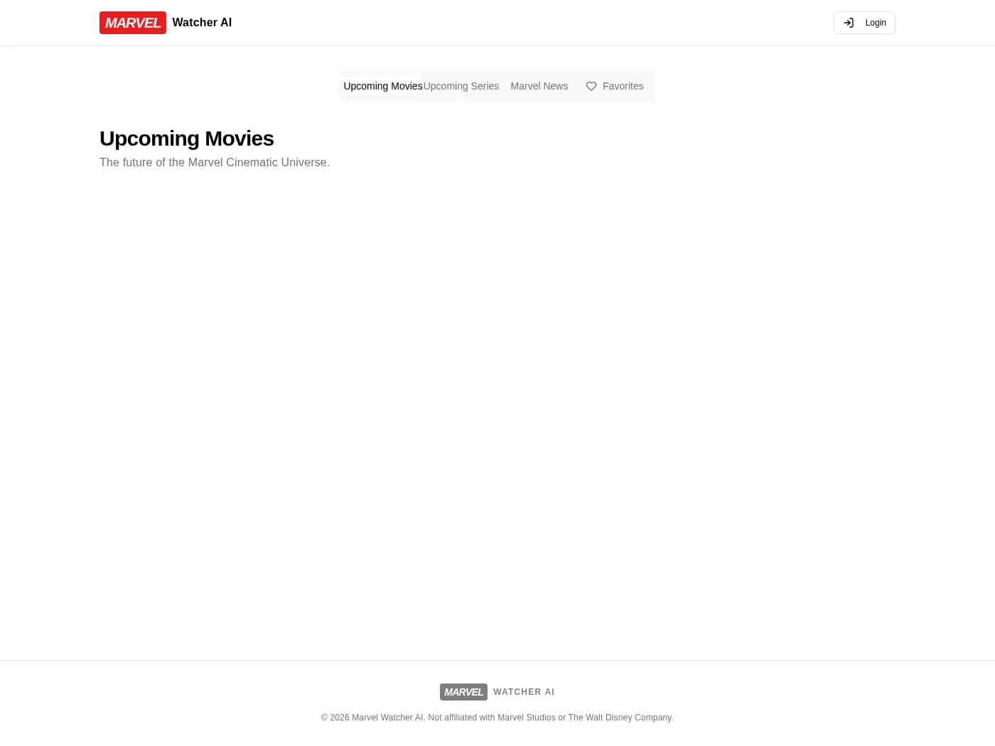 Marvel Watcher AI