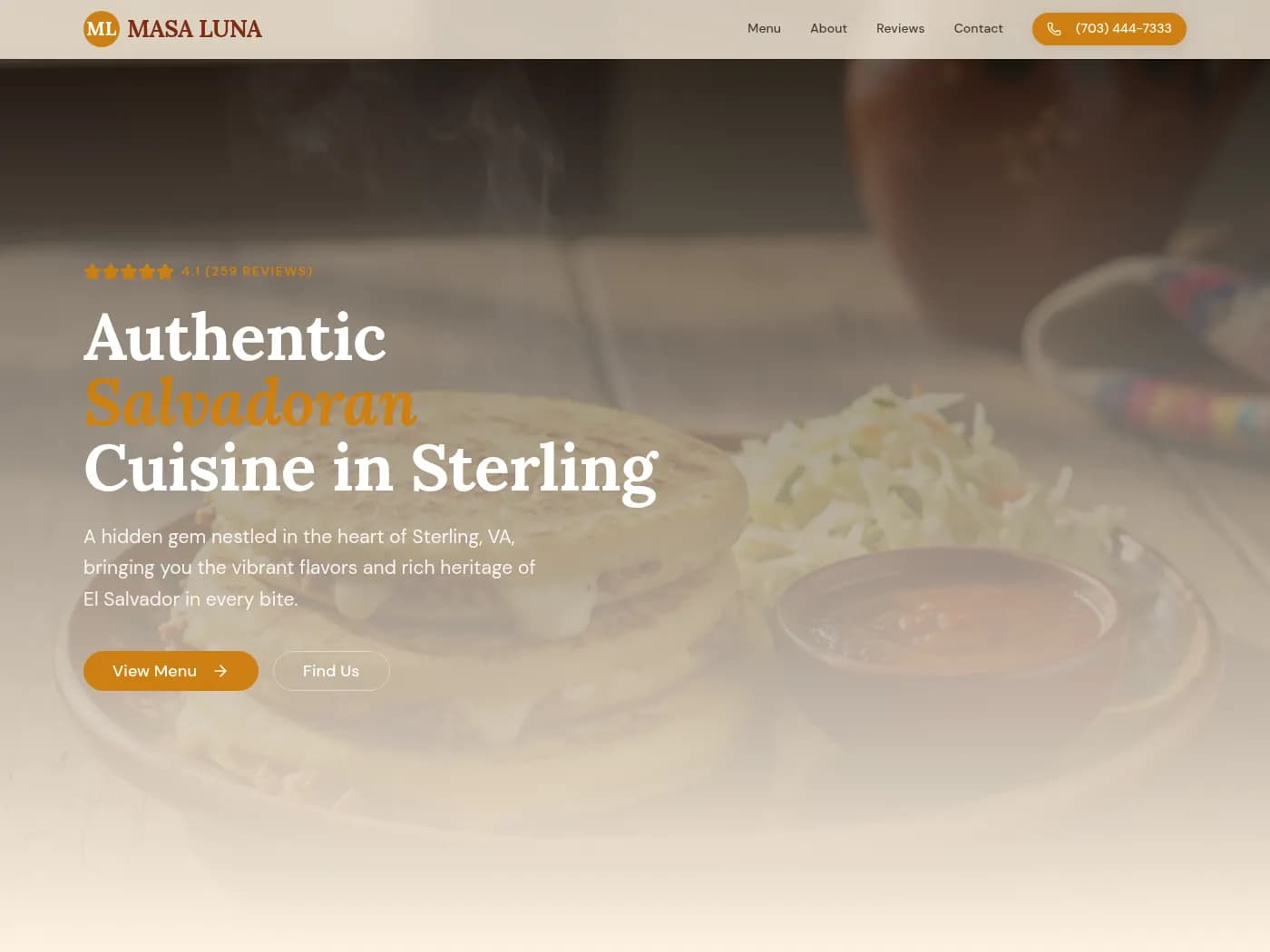 Masa Luna Restaurant Site