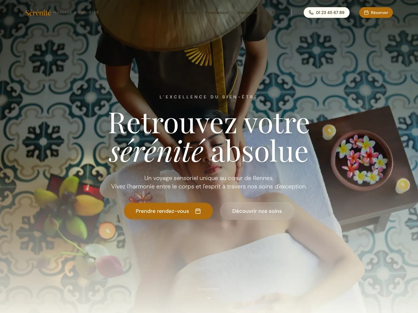 Sérénité Massage Site