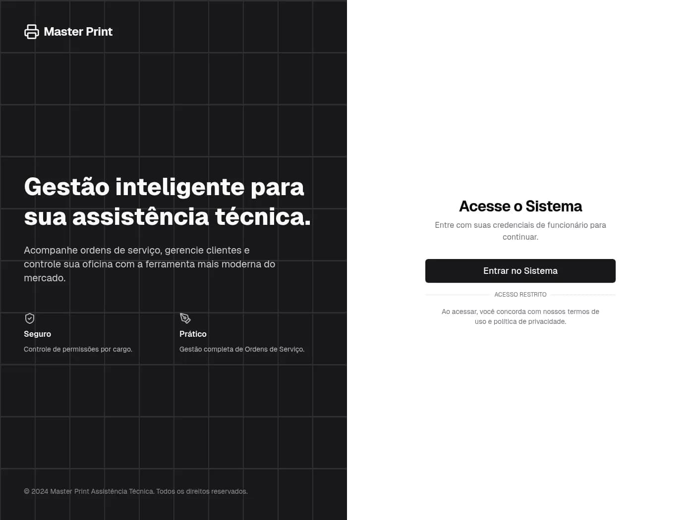 Master Print Dashboard