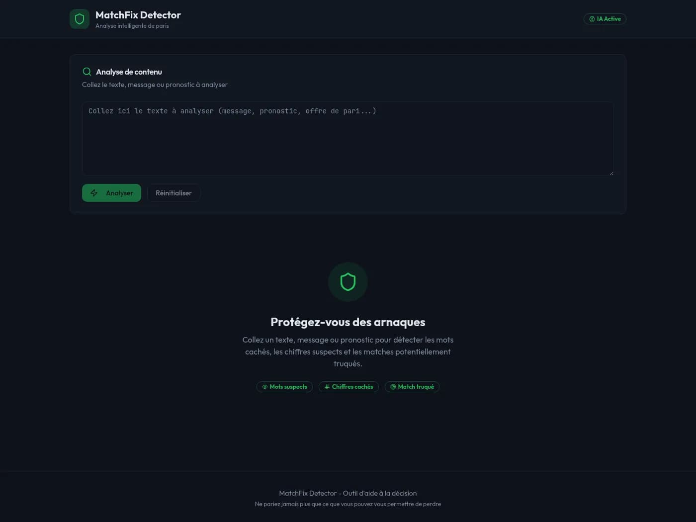 MatchFix Detector