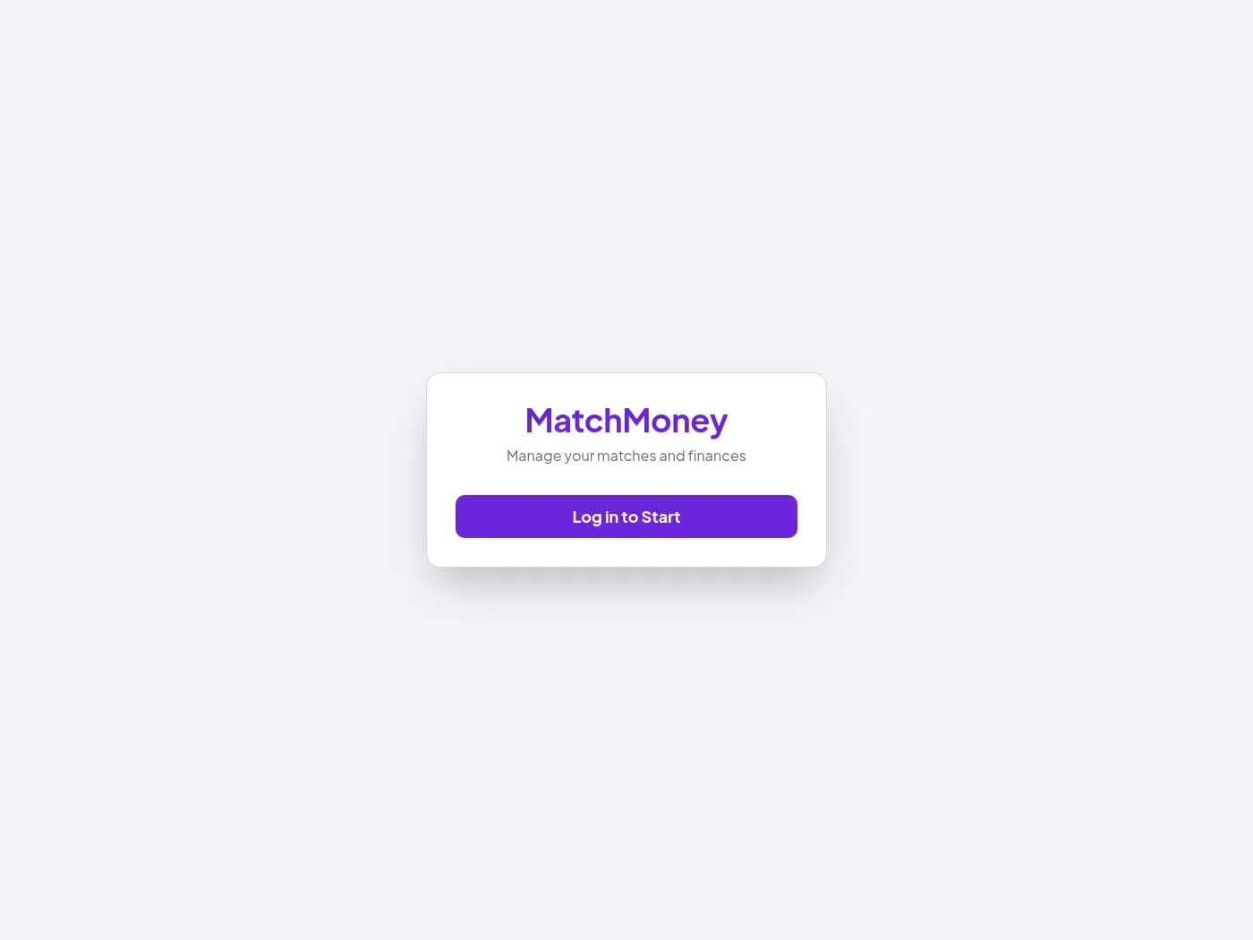 MatchMoney Dashboard