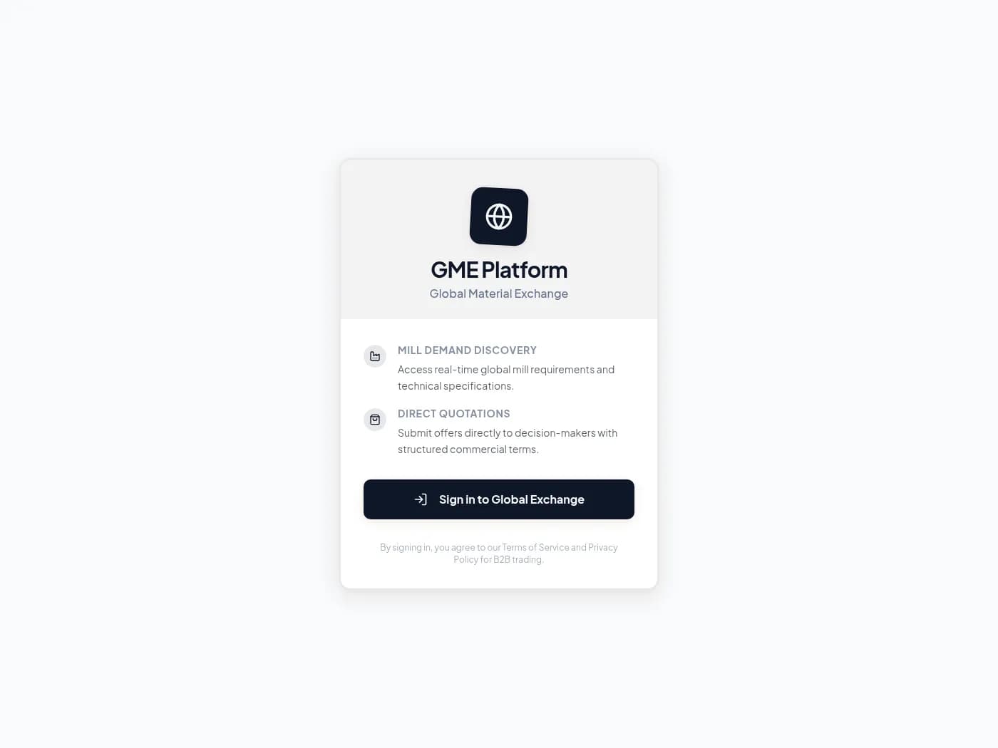 Global Material Exchange