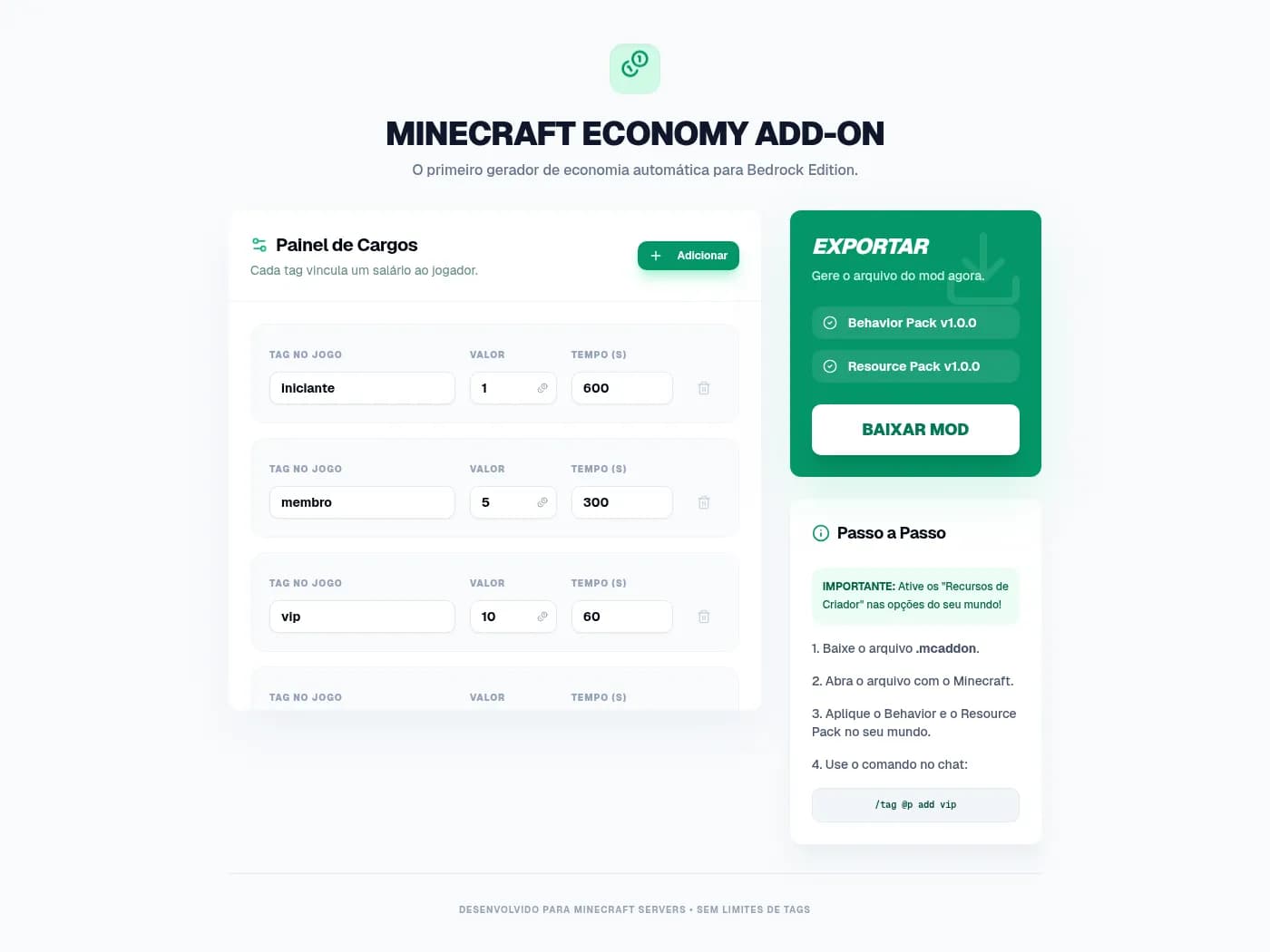 MC Auto Economy Mod