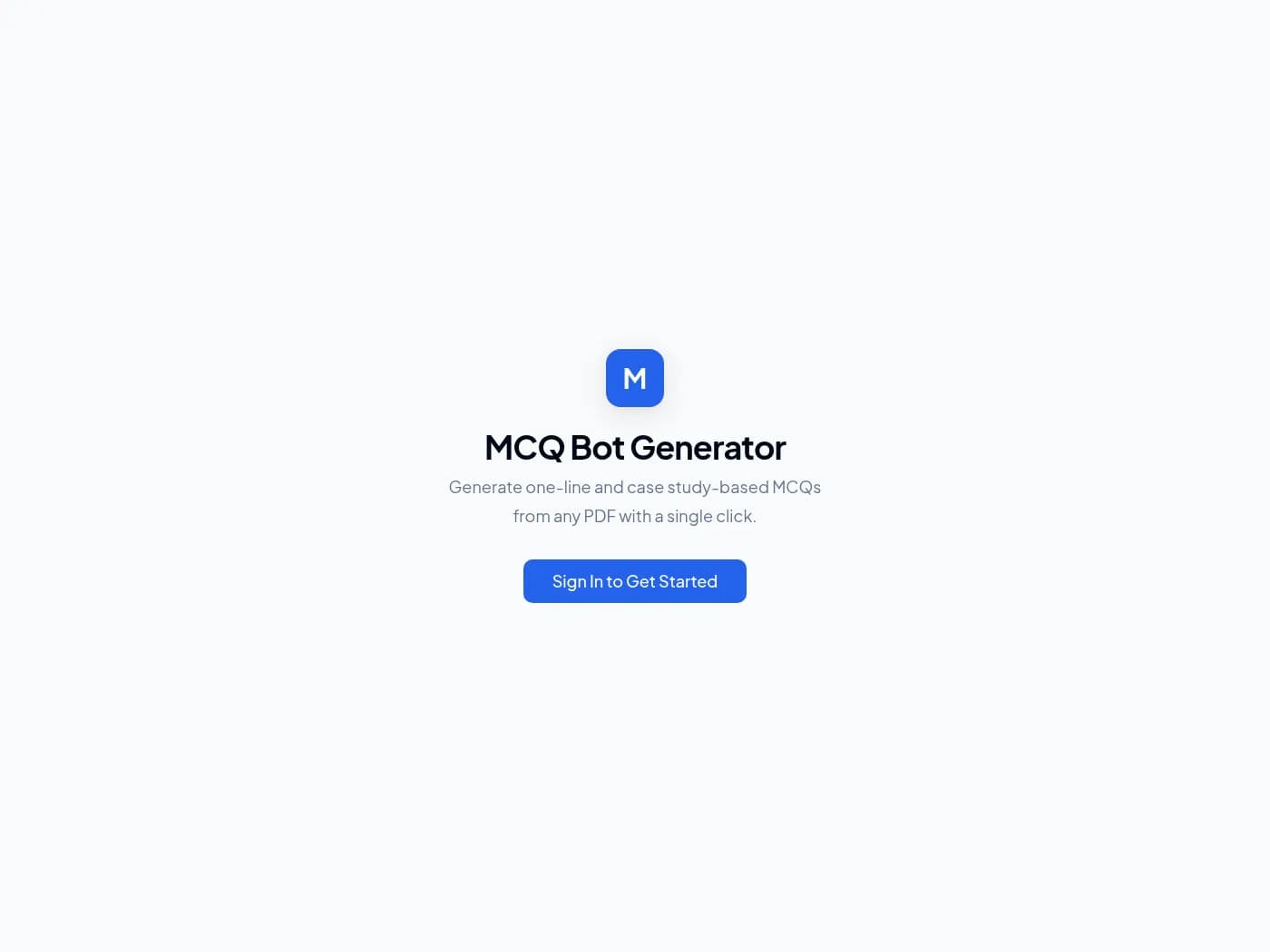 MCQ Bot Generator