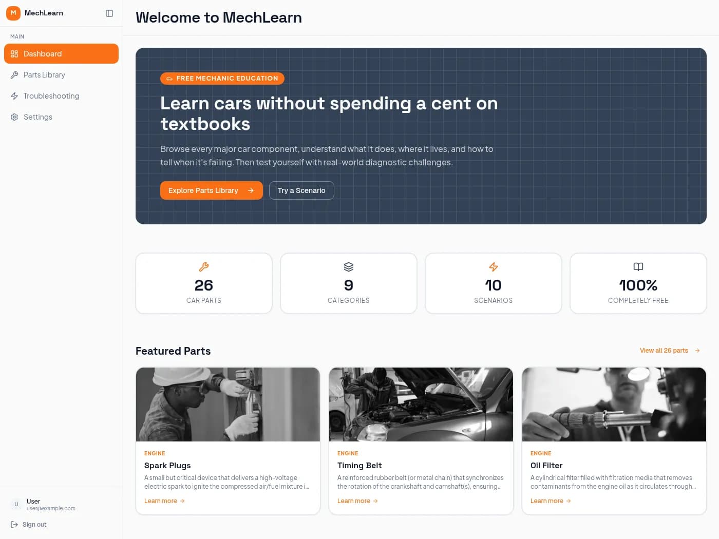 MechLearn App