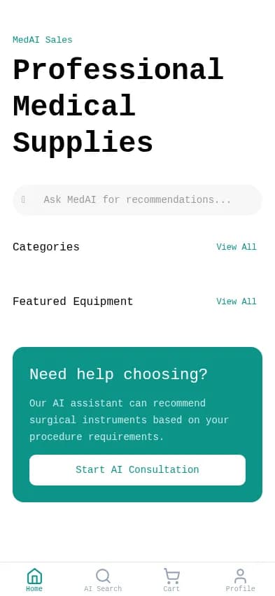 MedAI Sales App