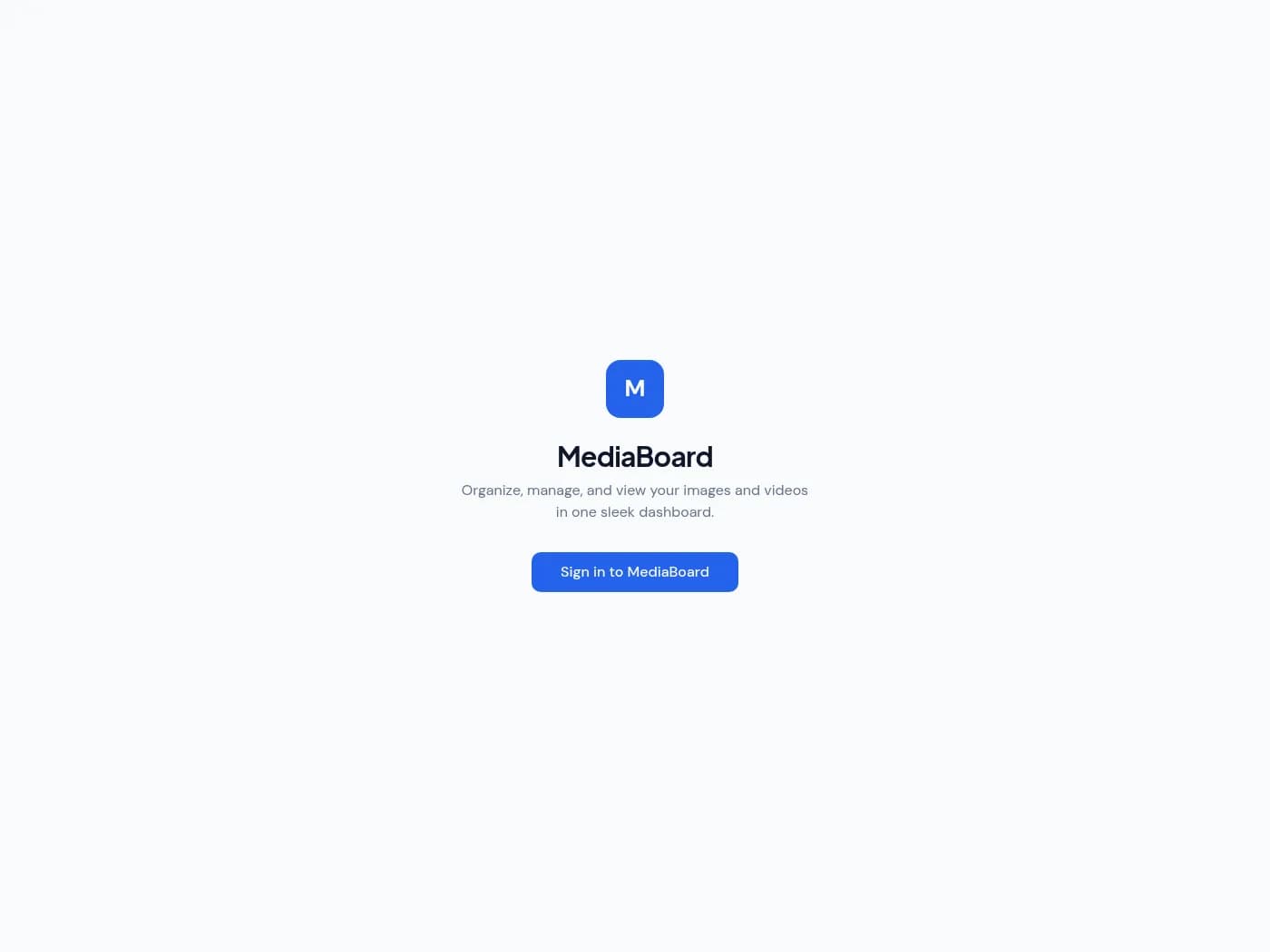 MediaBoard Dashboard