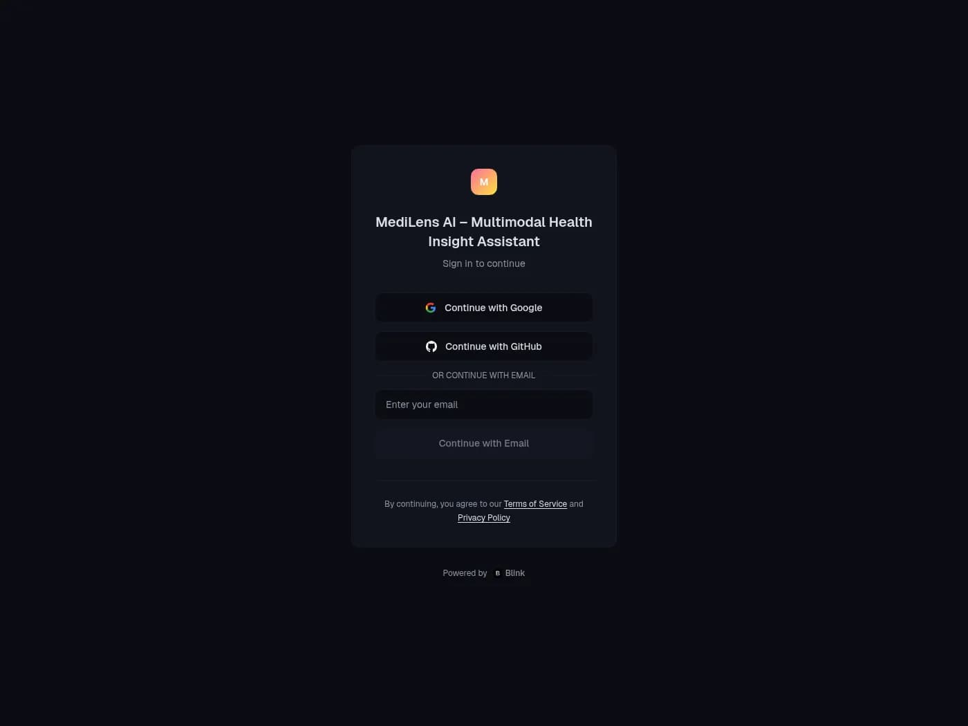 MediLens AI – Multimodal Health Insight Assistant