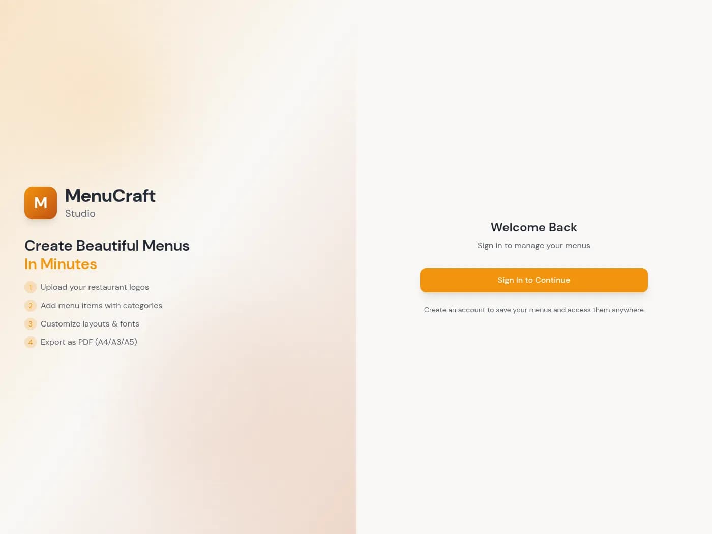 MenuCraft Studio
