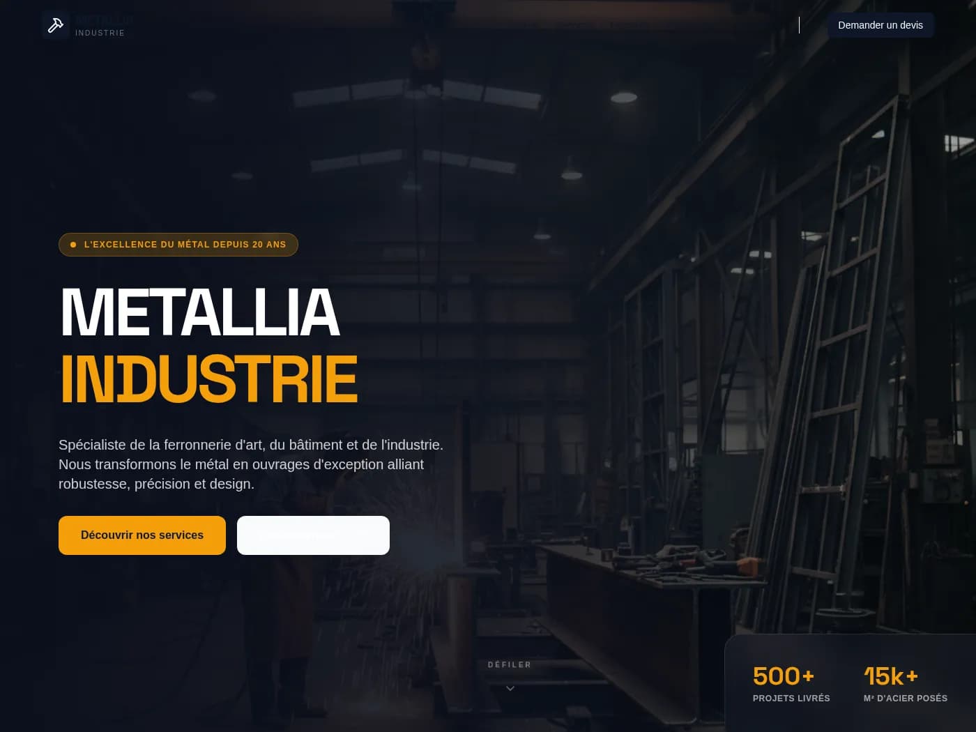 Metallia Industrie Site