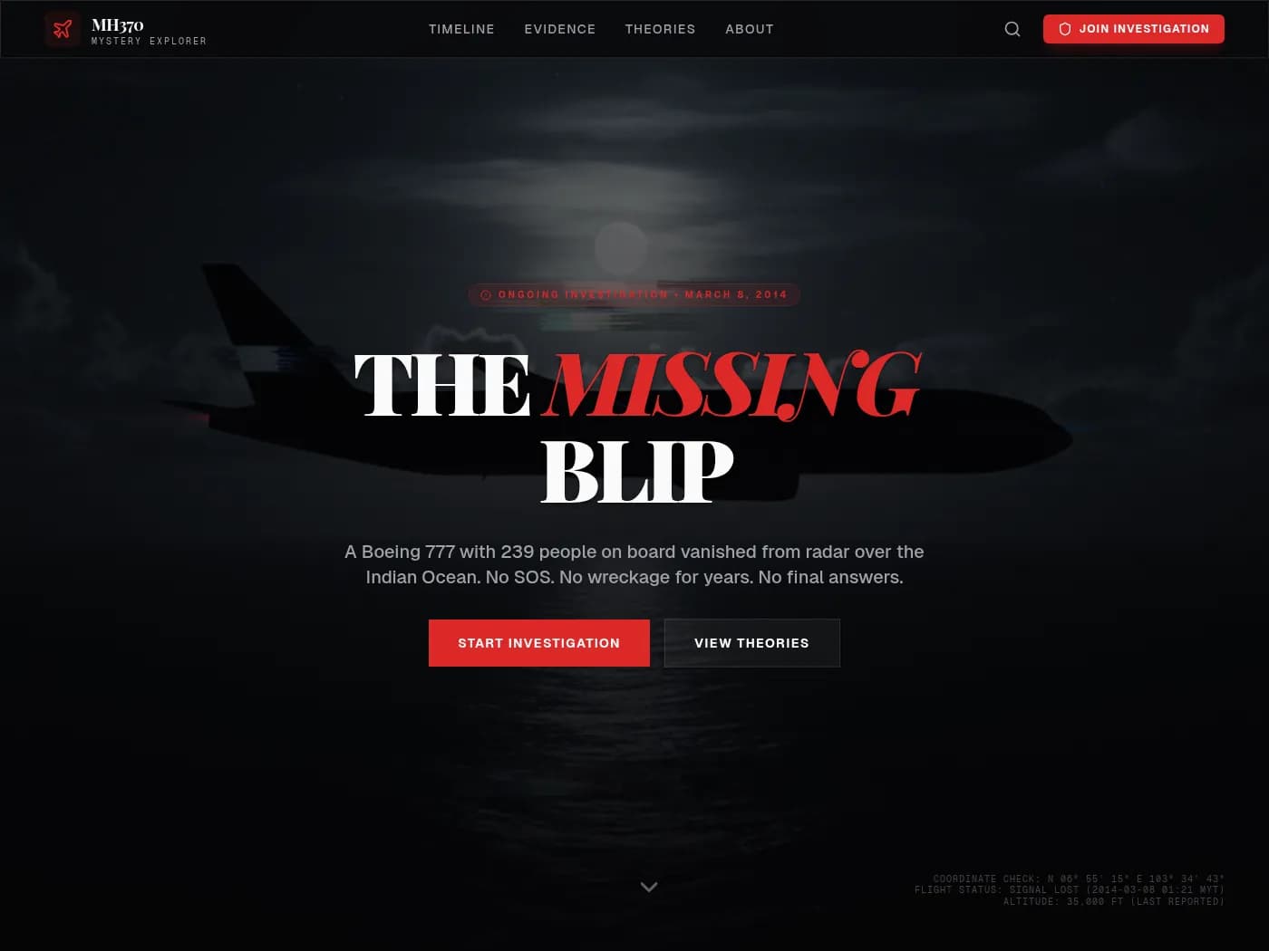 MH370 Mystery Explorer