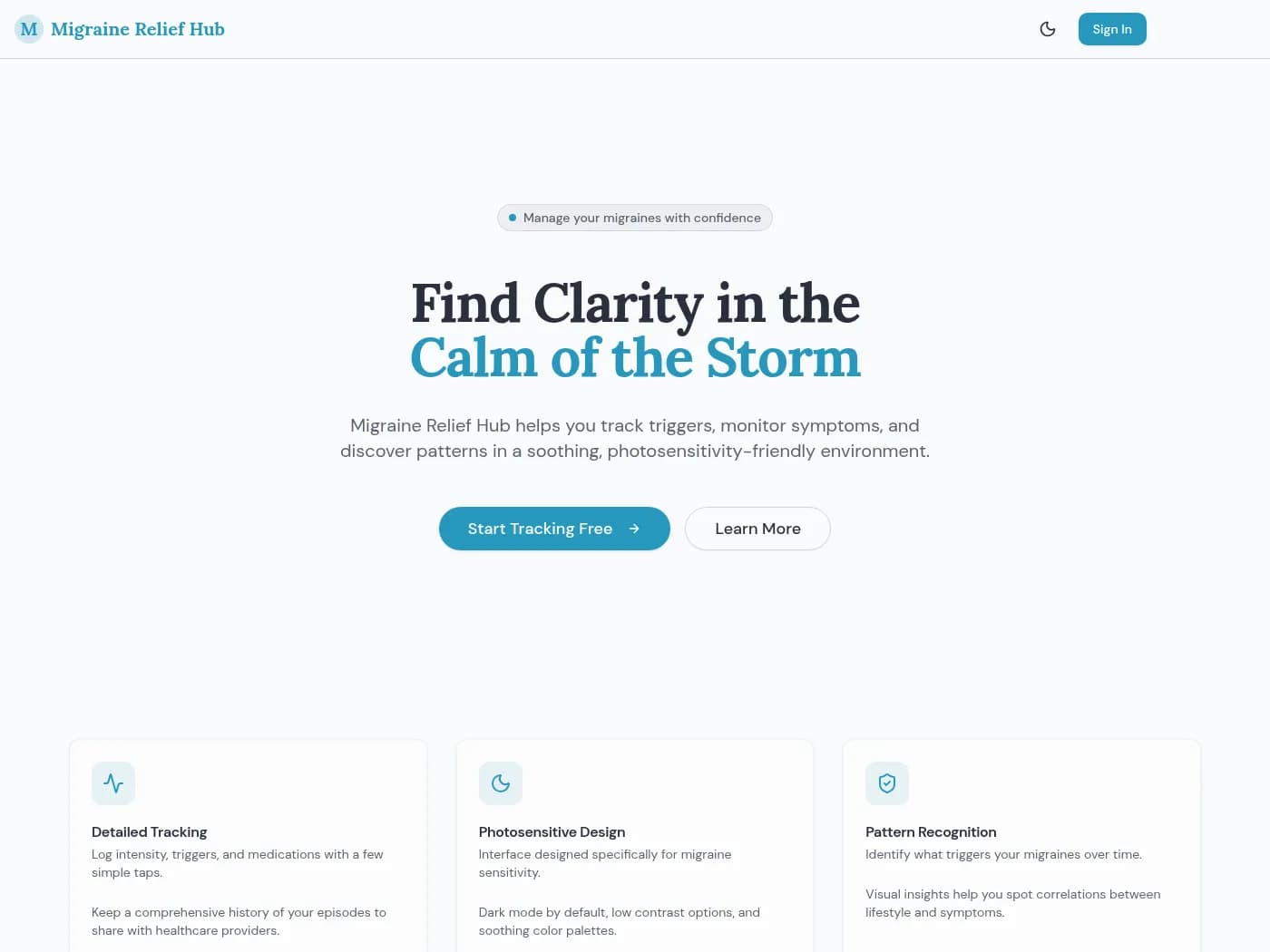 Migraine Relief Hub