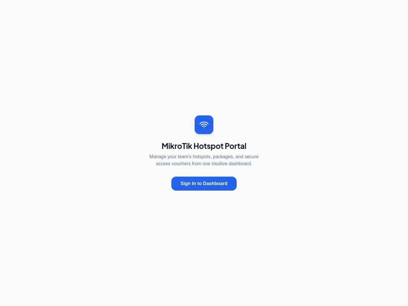 MikroTik Hotspot Portal
