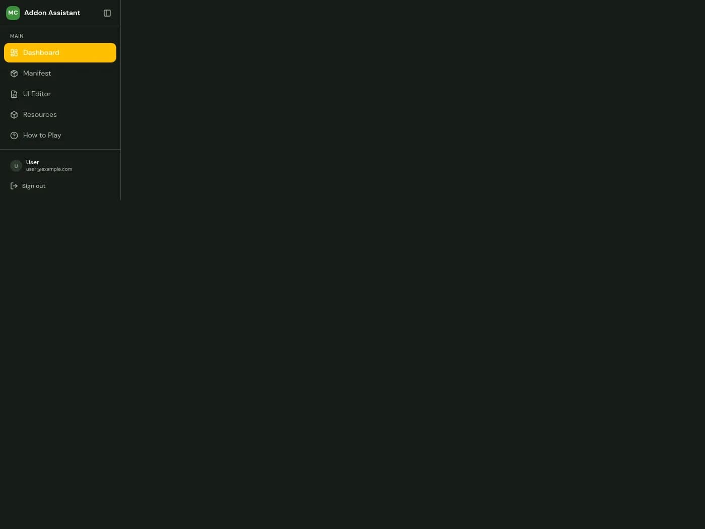 Minecraft Addon Assistant