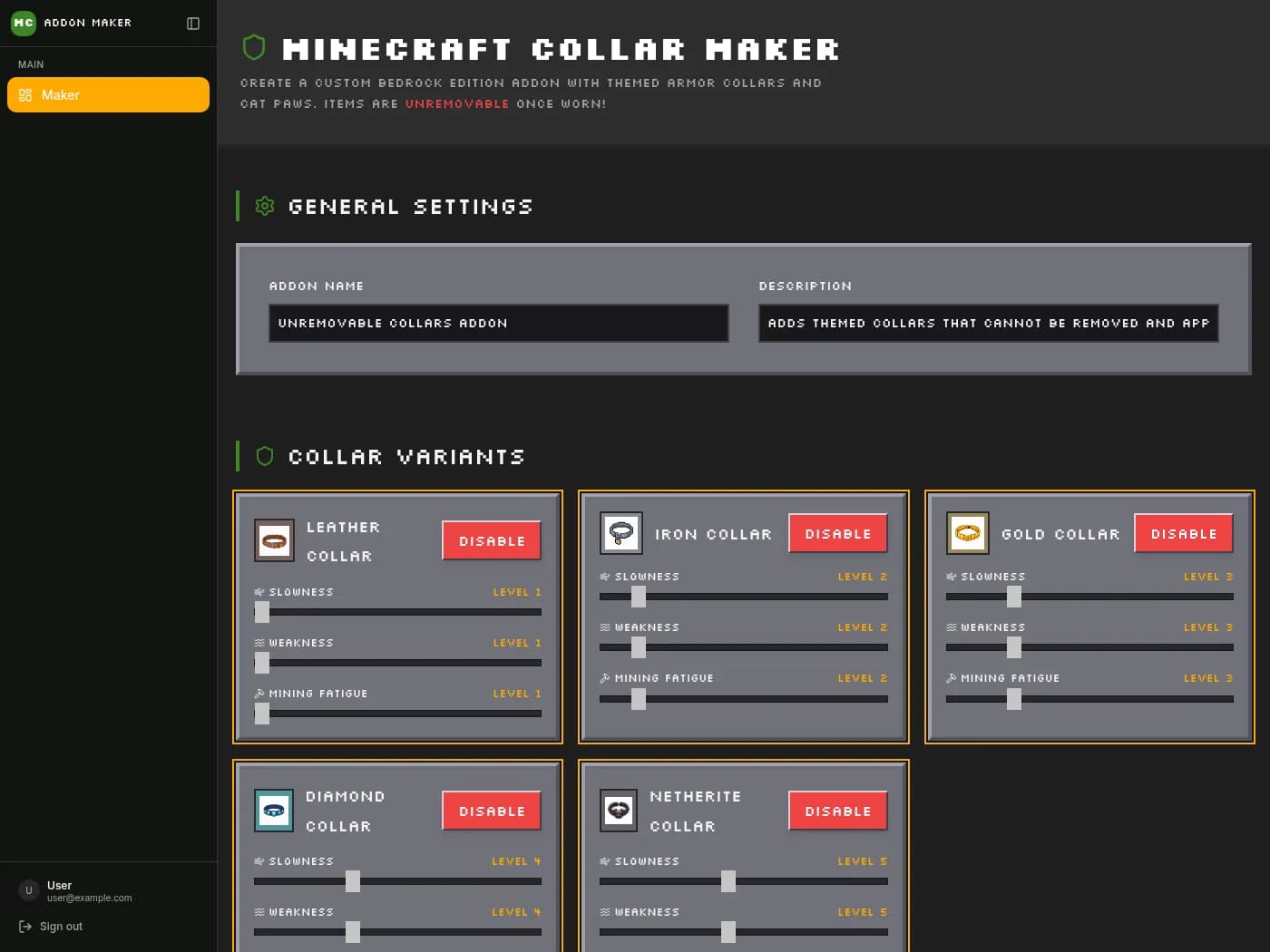 Unremovable Collars & Cat Paws
