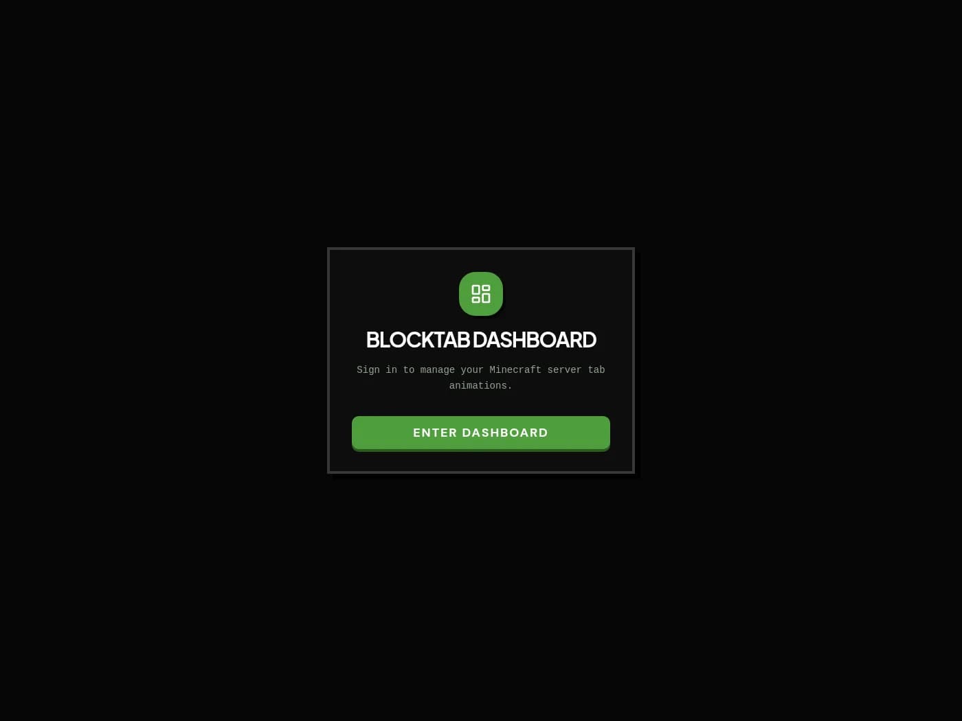 Minecraft Server Dashboard