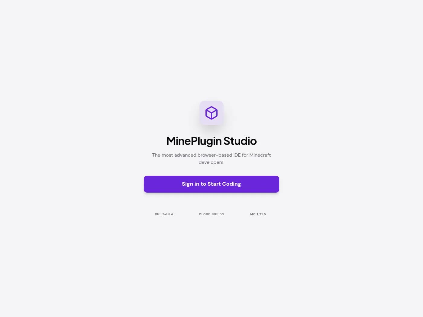 MinePlugin Studio