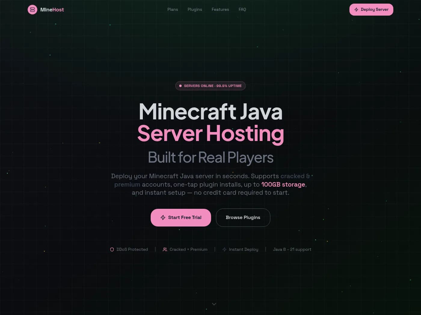 MineHost Web Portal