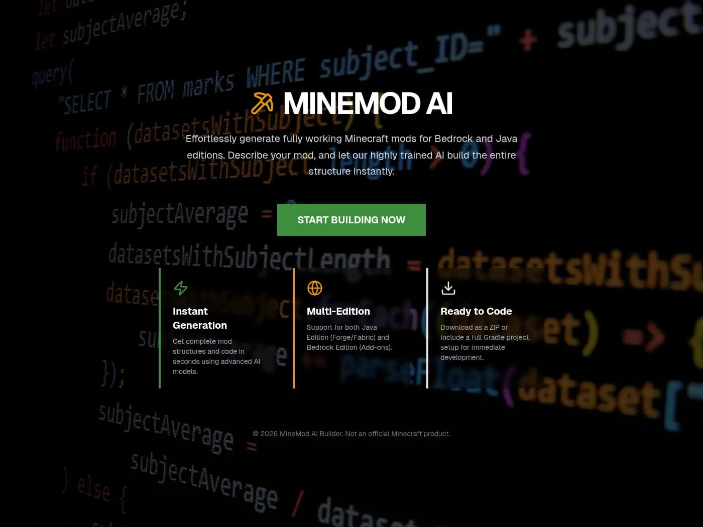 MineMod AI Builder
