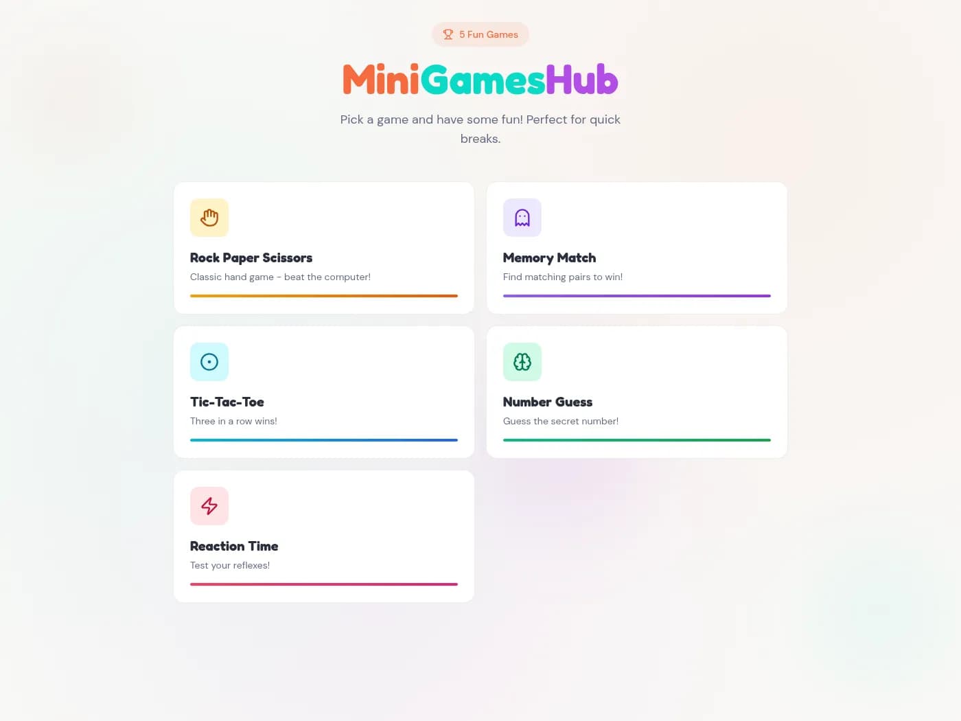 MiniGames Hub
