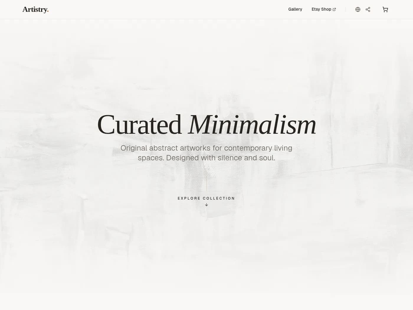 Minimal Art Storefront