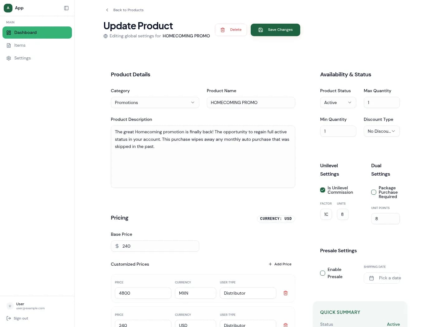 Minimalist Form Redesign