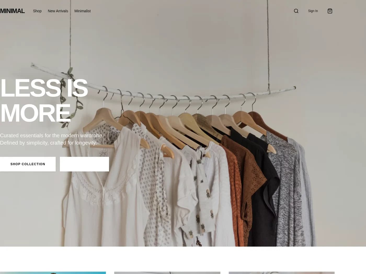 Minimal Fashion Shop