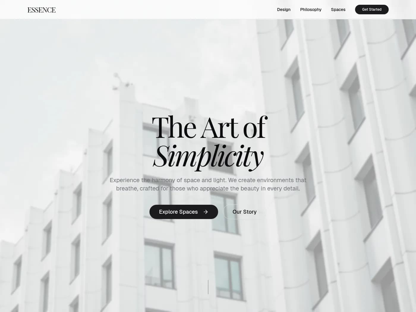 Minimalist Landing Page