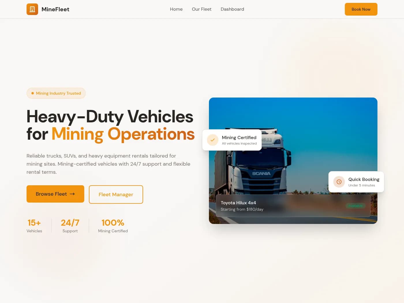 MineFleet Rentals SaaS
