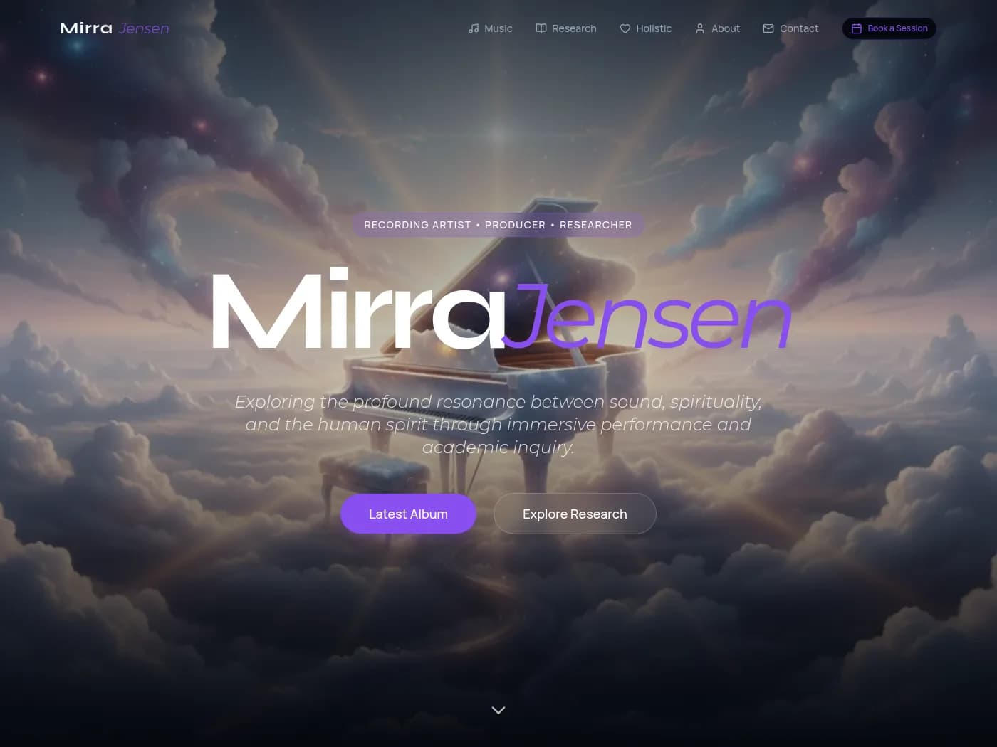 Mirra Jensen Artist Portfolio & Engagement Site