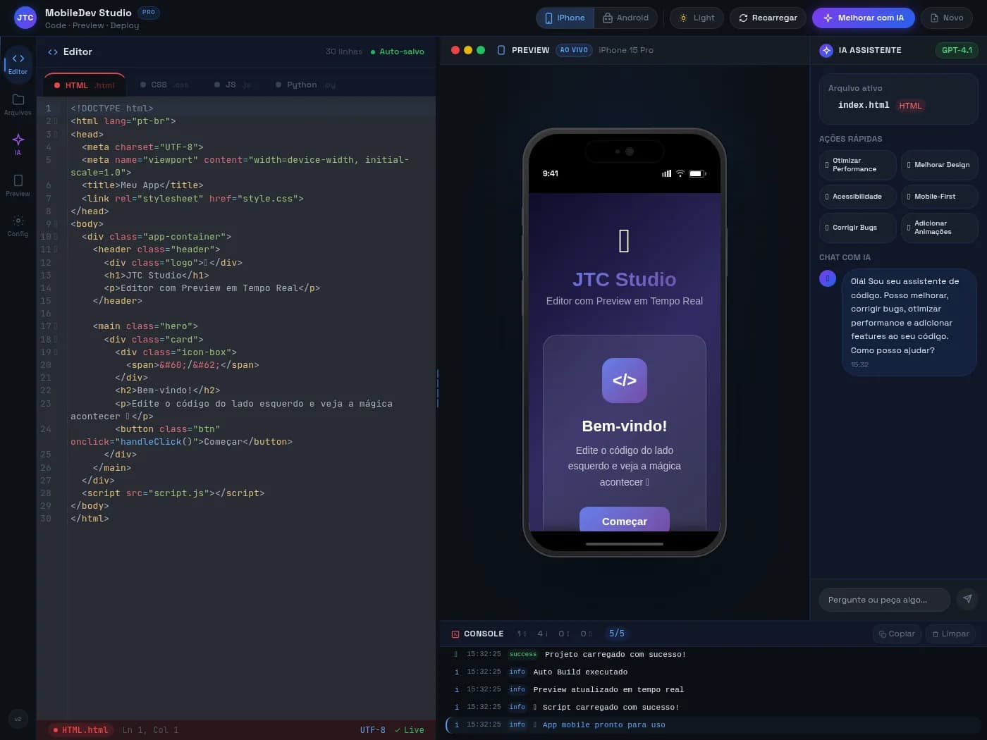 MobileDev Code Studio