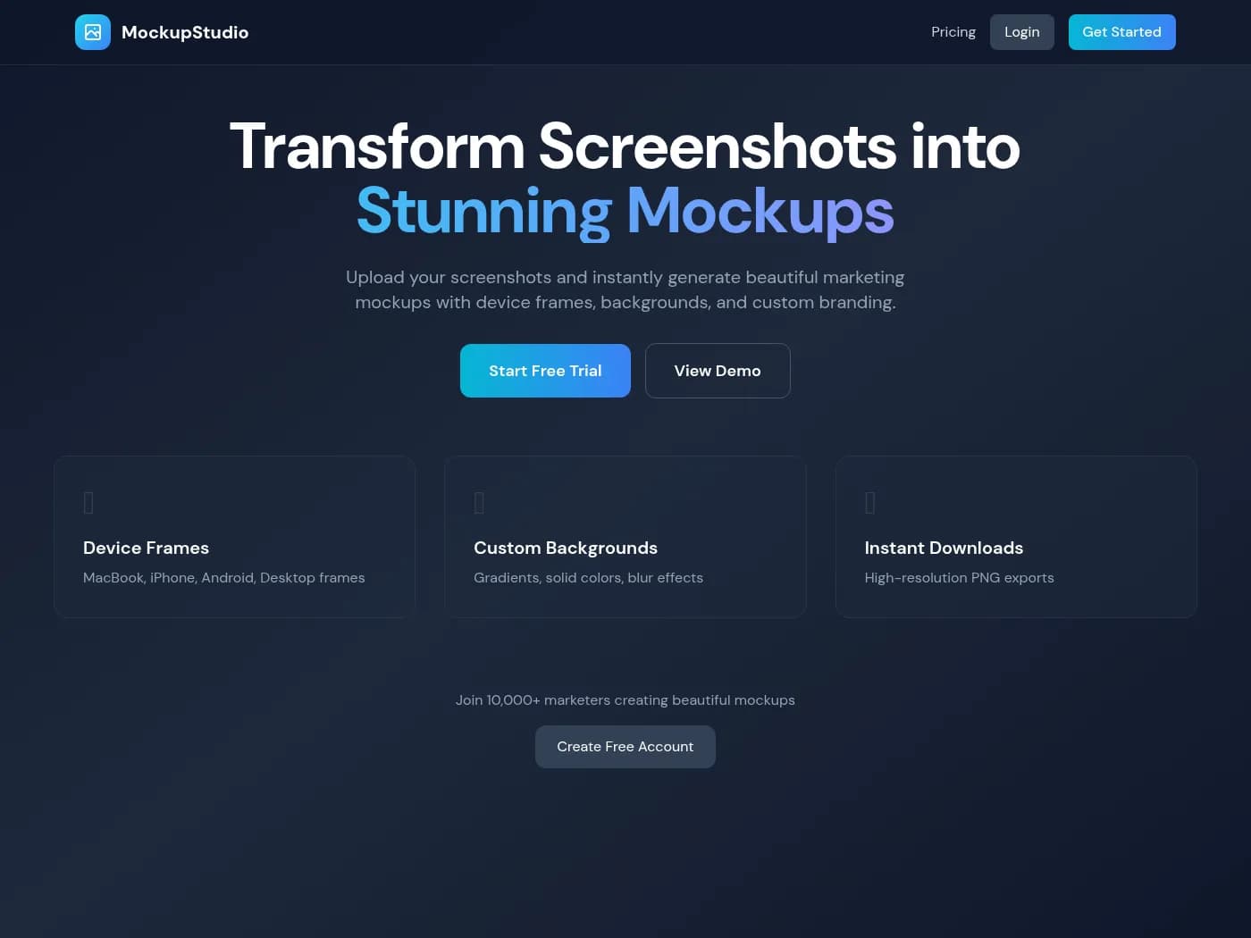 Screenshot Mockup Studio