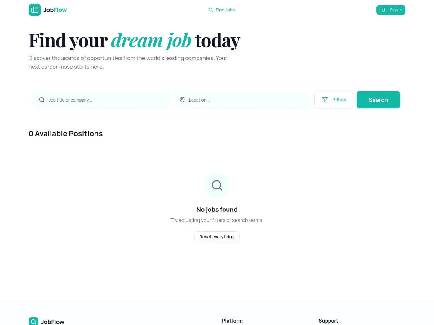 Modern Job Finder