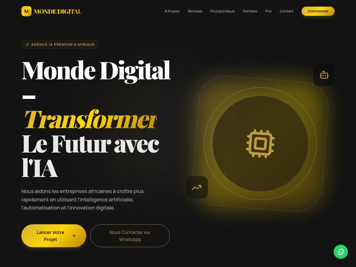 Monde Digital Agency Site